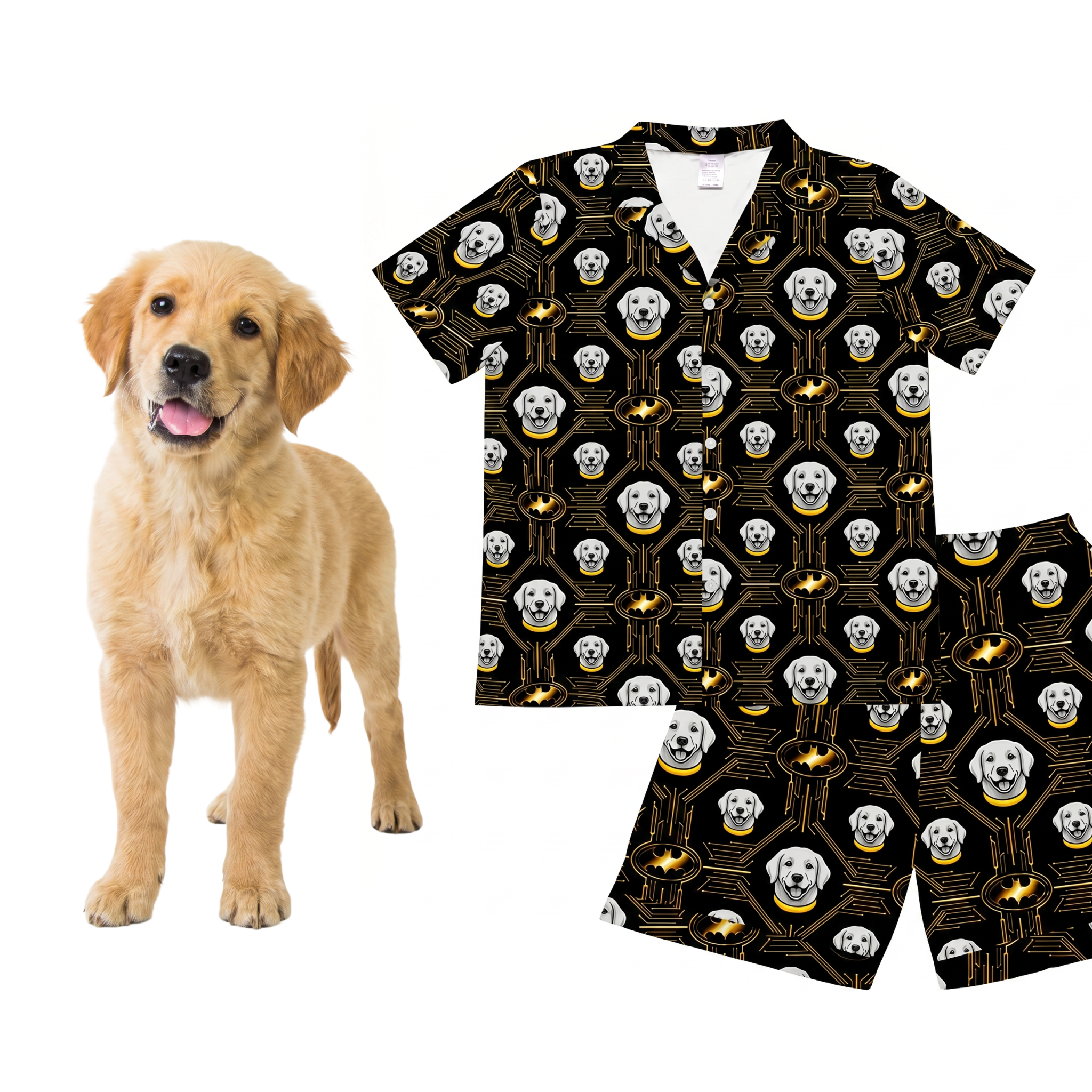 Kids Batman Pajamas with Your Pet's Face - Cuddle Clones