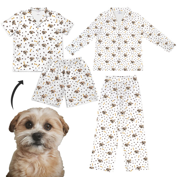 Custom Dog, Cat or Pet Pajamas | Pet Face Pajamas with Your Dog's Face ...