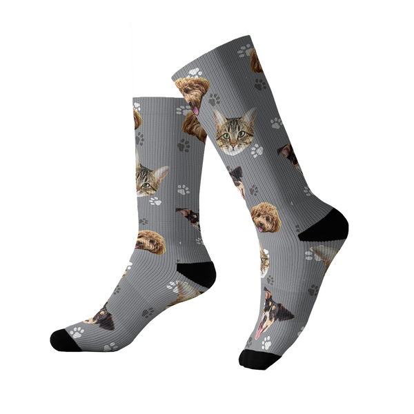 Custom Dog & Pet Socks | Create Personalized Pet Socks with Your Dog's ...