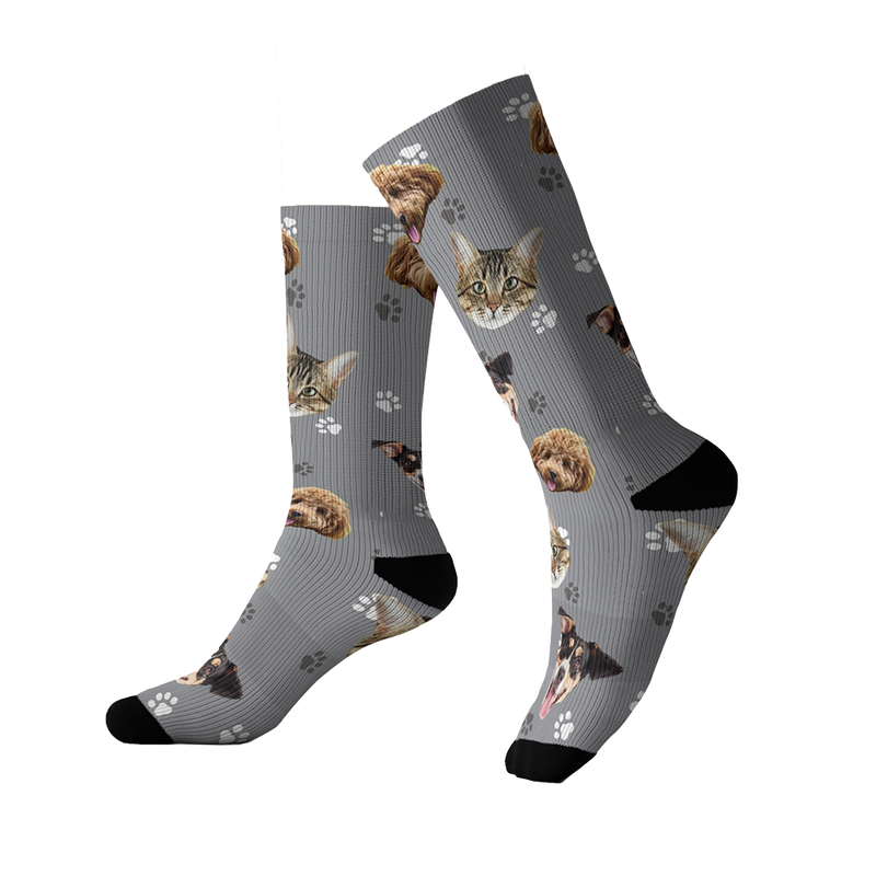 Custom Dog & Pet Socks | Create Personalized Pet Socks with Your Dog's ...